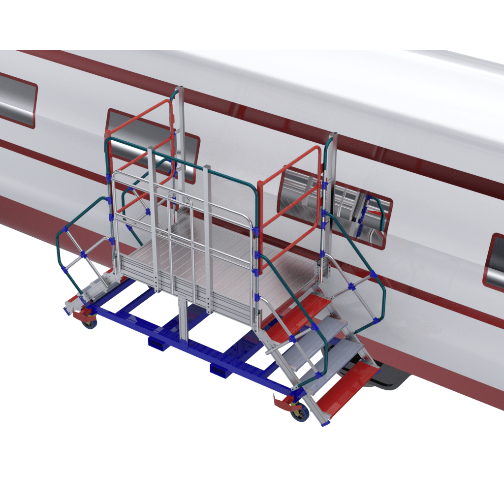 2030224 - Plateforme mobile en aluminium à double accès - ESLA